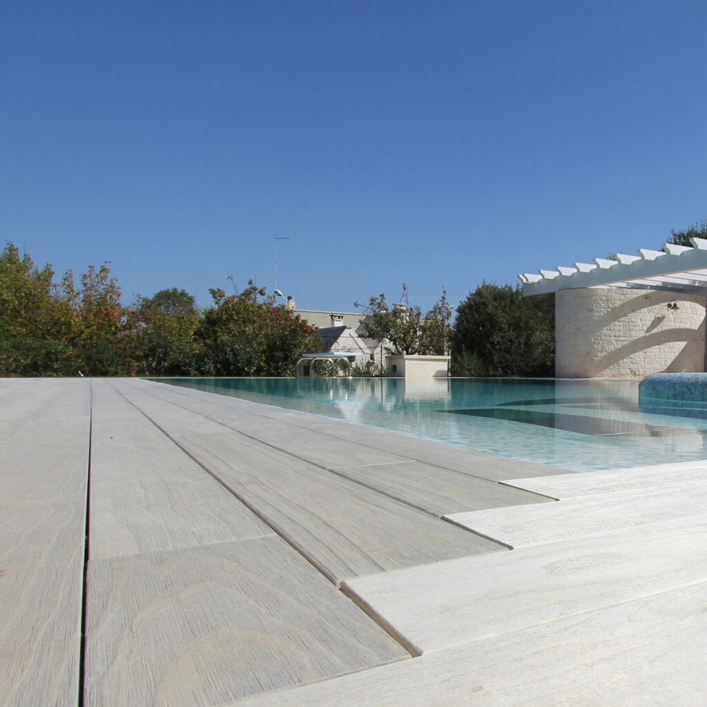 Accoya wood decking at residence - Southern Italy