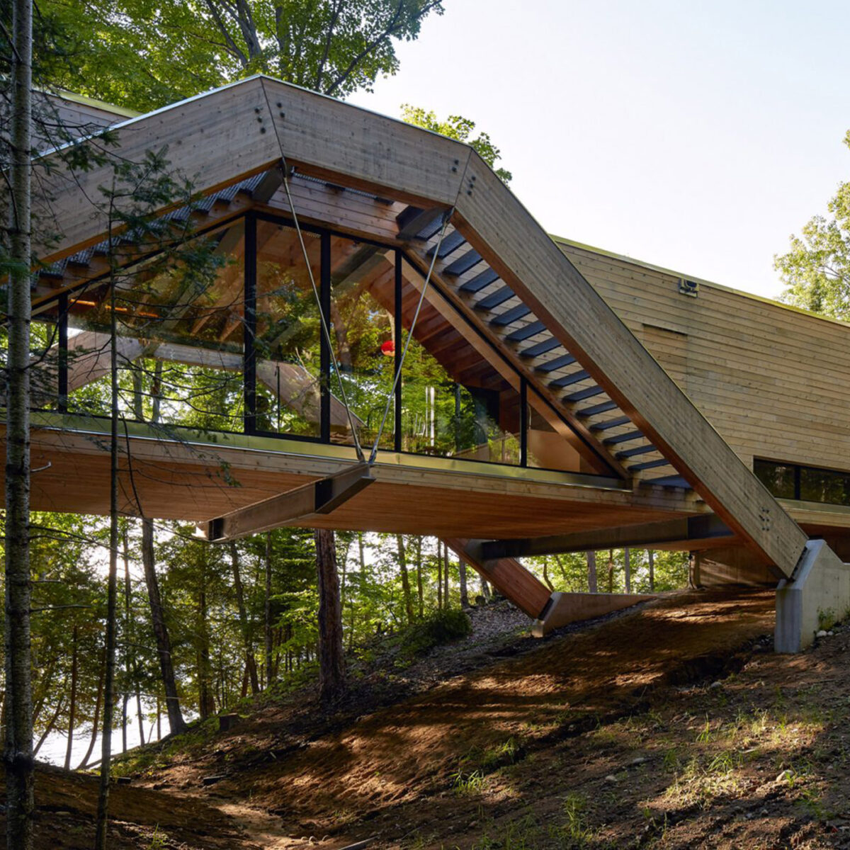 Wooden bridge, Floating bridge, Timber Boardwalk Construction | Accoya