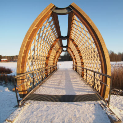 Wooden bridge, Floating bridge, Timber Boardwalk Construction | Accoya