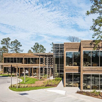 GeoSouthern headquarters chose Accoya wood for siding.