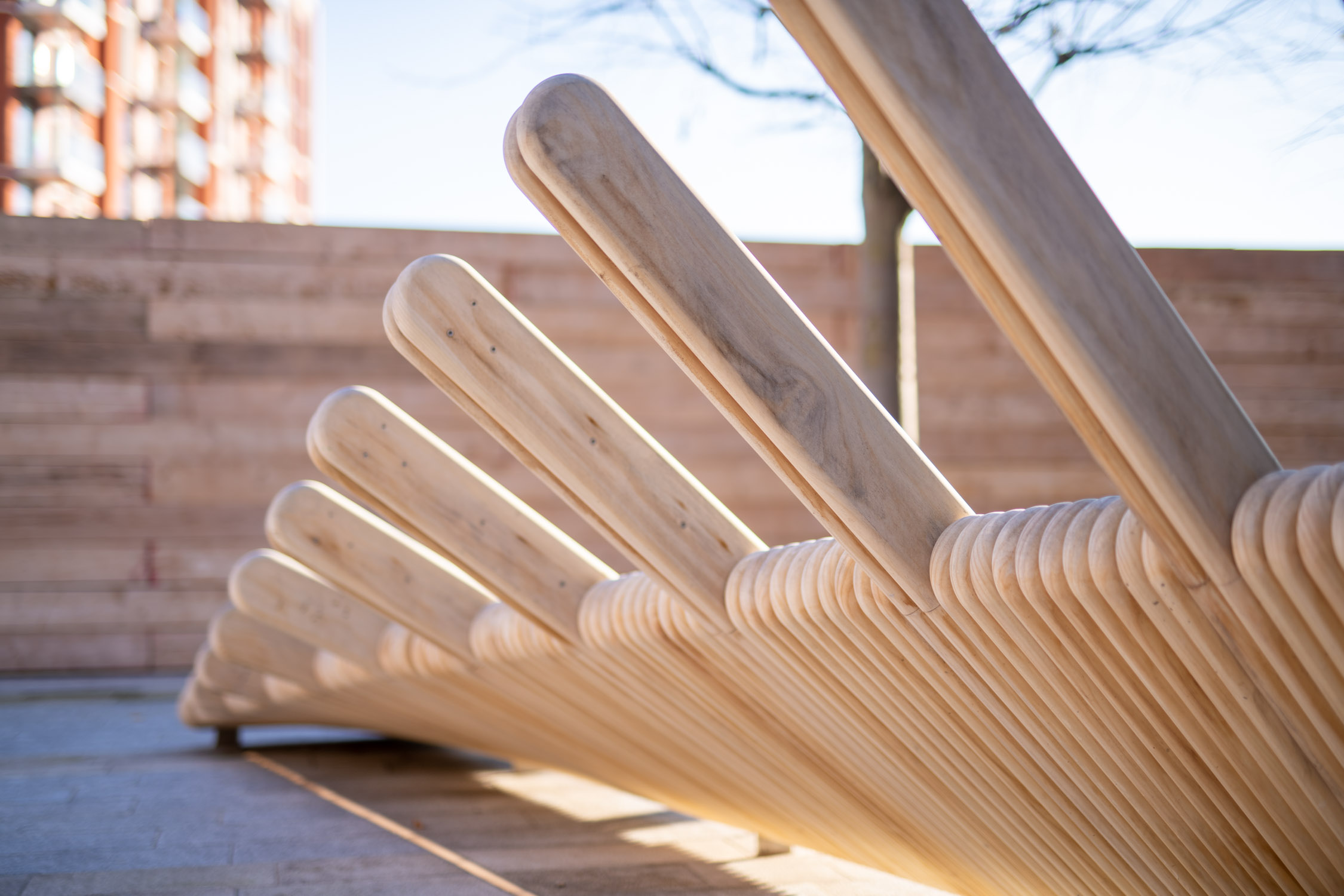 Accoya sculptures Nine Elms - Accoya project case study